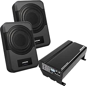 Amazon.com: Alpine (2 PWE-S8 Compact 8-Inch Powered Subwoofer System ...