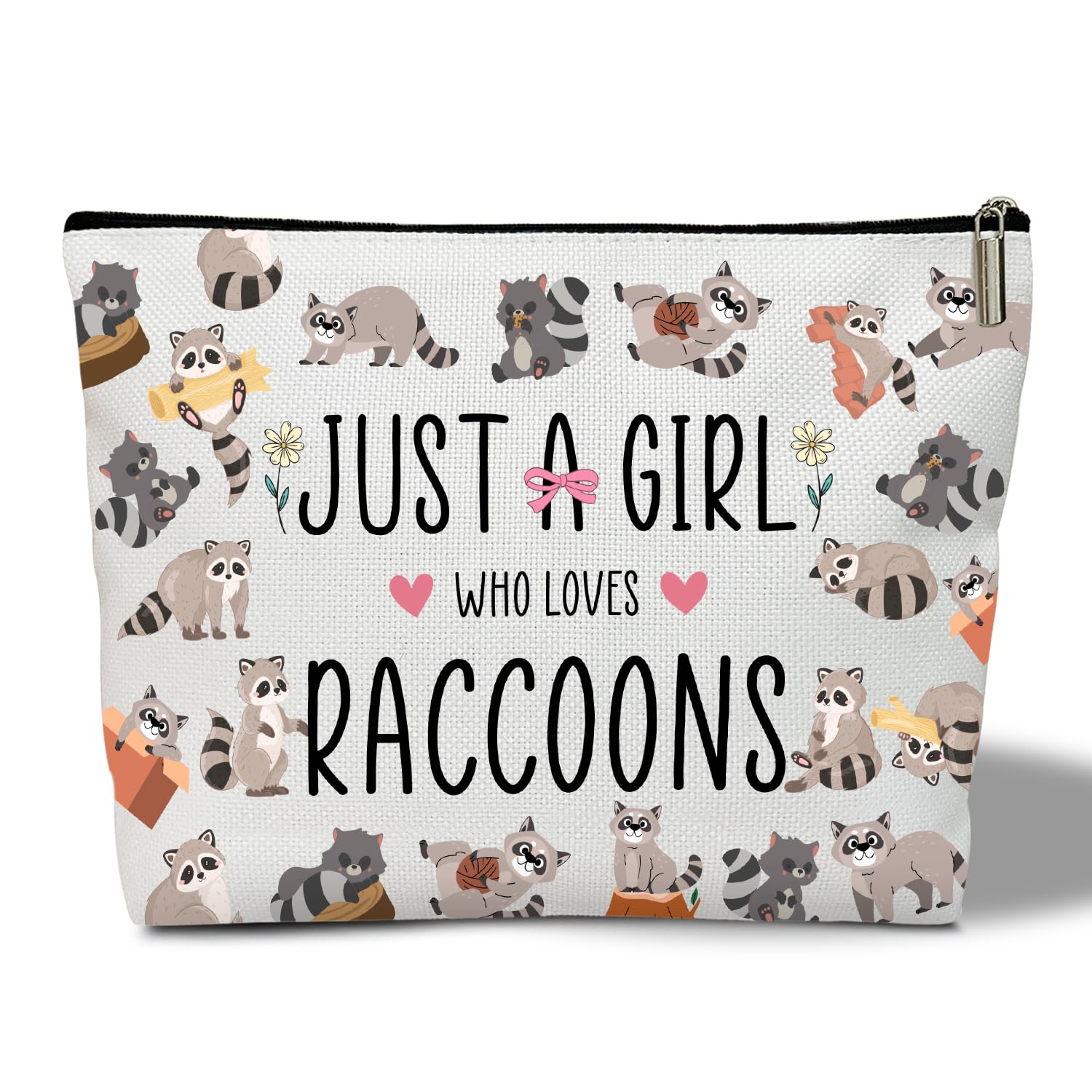 Amazon.com: Raccoon Makeup Bag - Just A Girl Who Love Raccoons, Raccoon ...