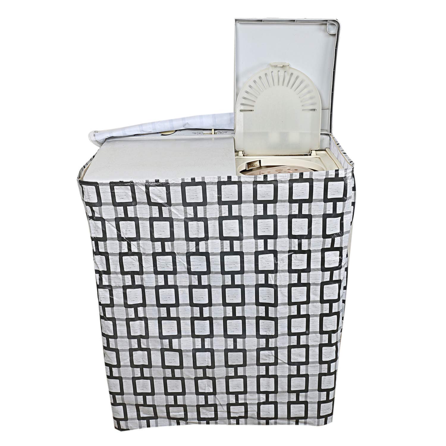Kuber Industries Checkered Design PVC Semi Automatic Washing Machine ...