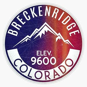 Amazon.com: Breckenridge Colorado Skiing Sticker 3" Hiking Camping ...