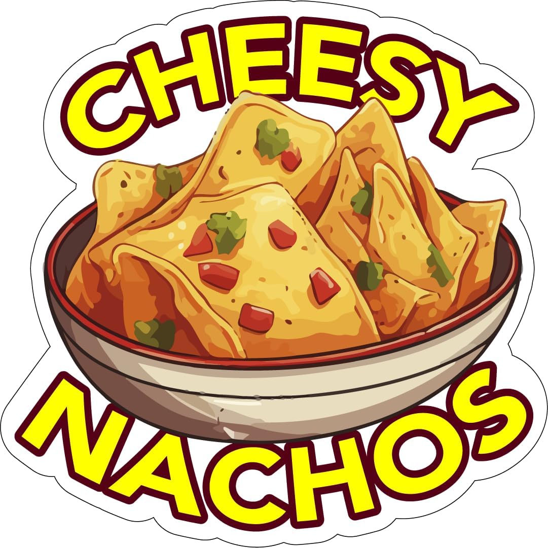 Amazon.com: Leetprints Laminated Vinyl Decal for Cheesy Nachos ...