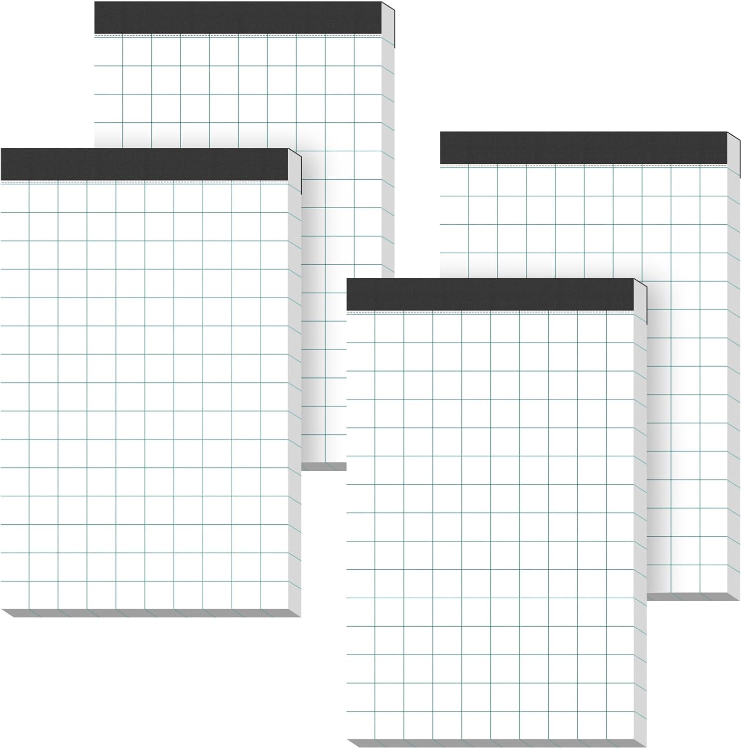 Amazon.com : Graph Paper Pads 4 Pack Grid Paper Pad 5x8 White Note Pads ...