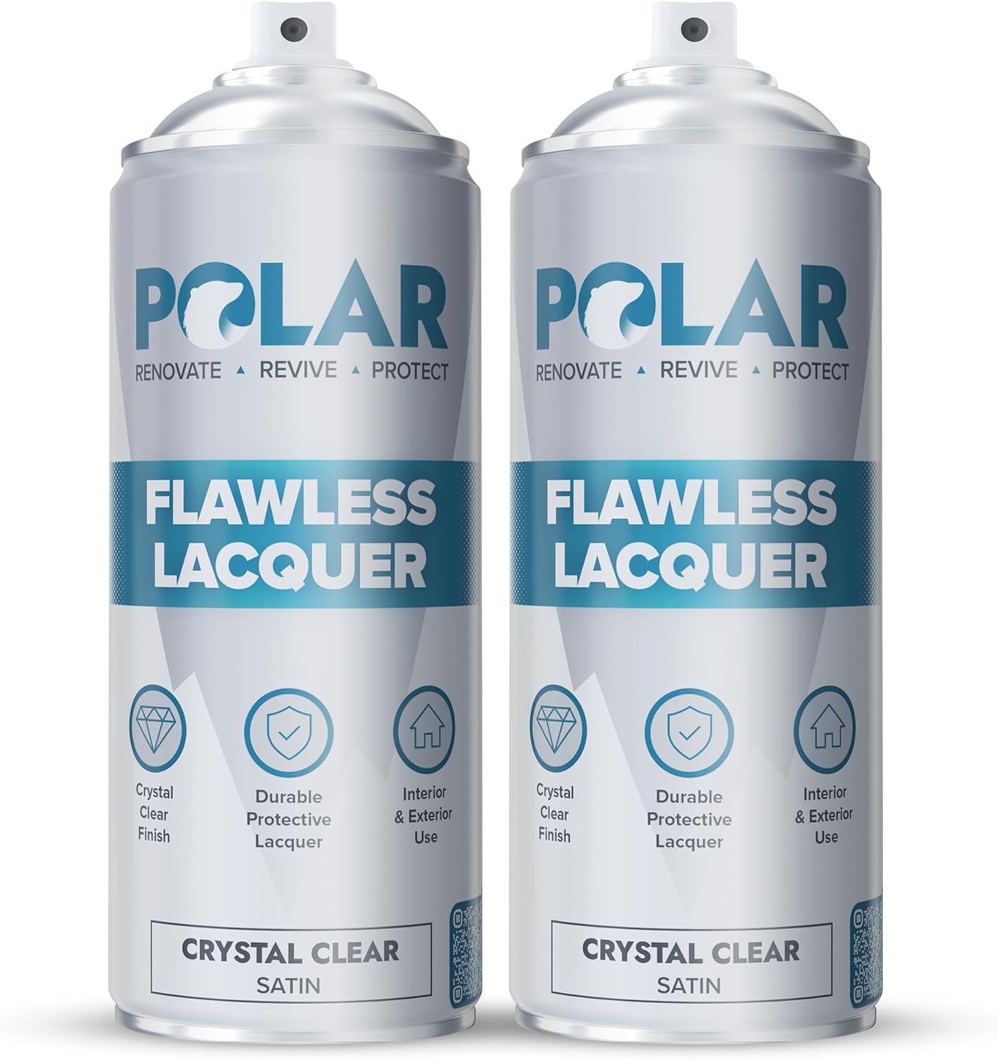 Amazon.com: Polar Clear Satin Flawless Lacquer Spray - 2 x 13.5 Fl Oz ...