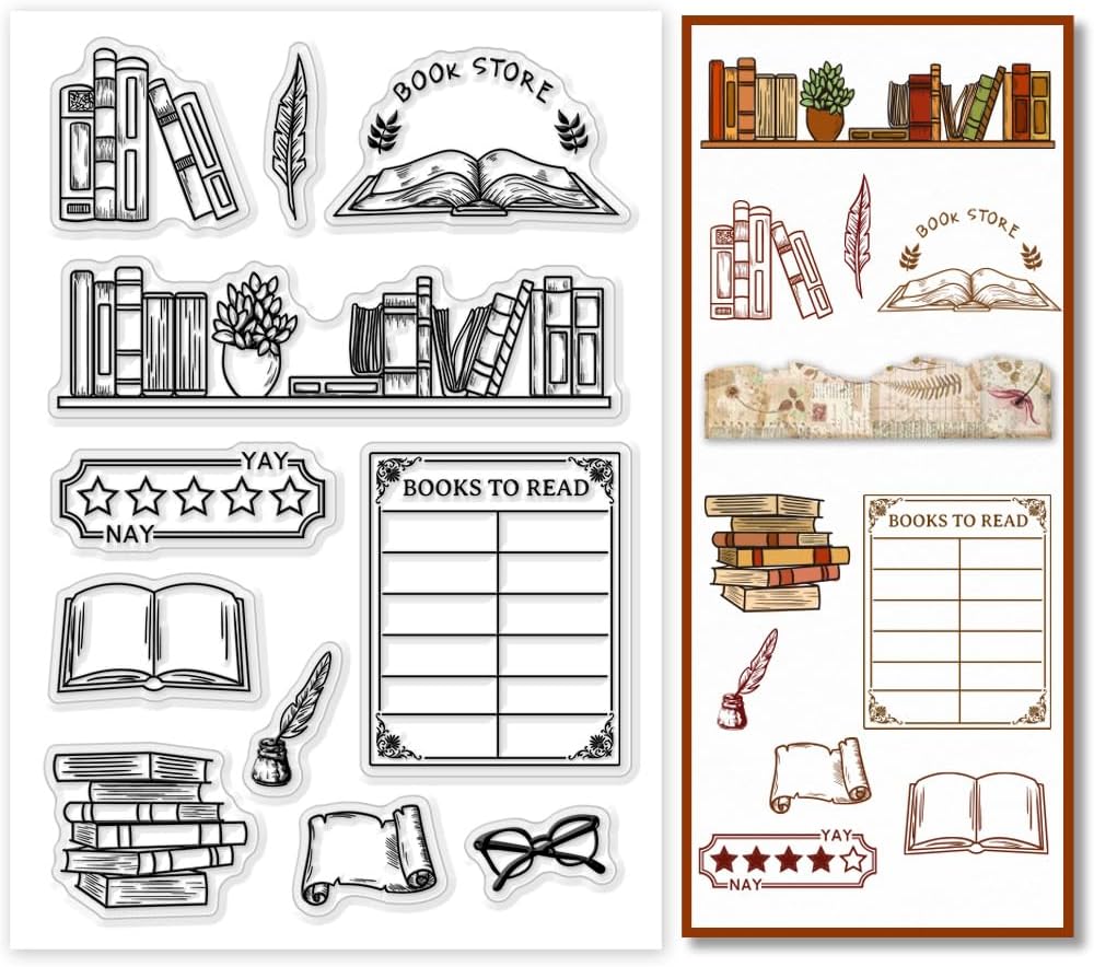 Amazon.com: DDOUJOY Bookstore Book Club Library Reading List Clear ...