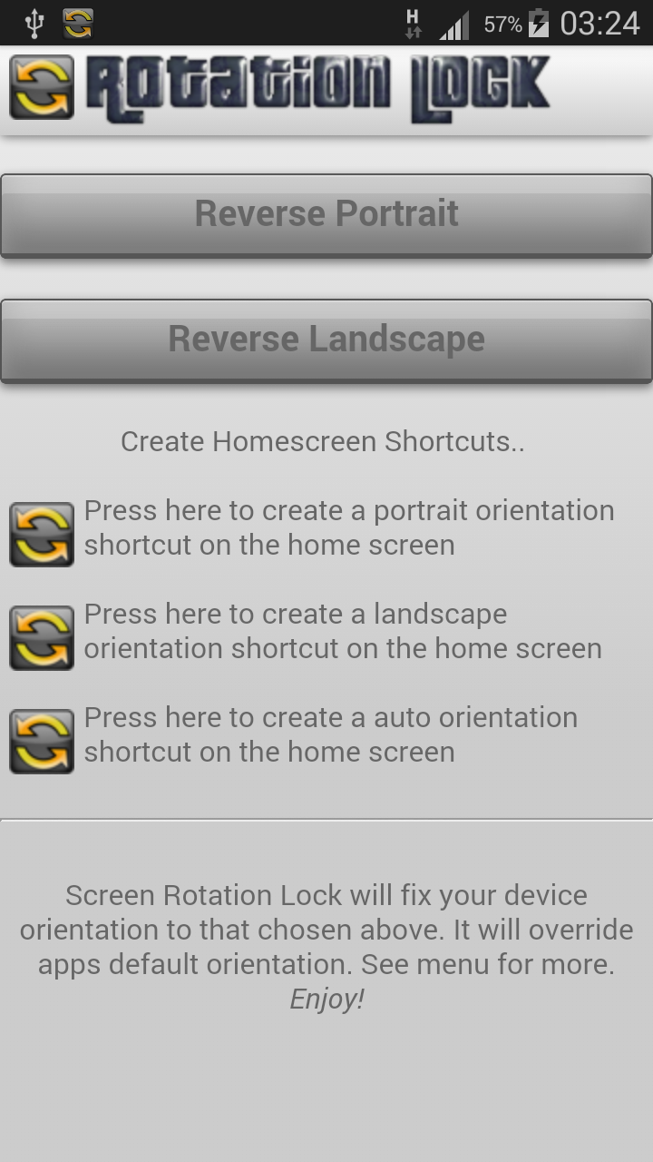 Screen Rotation Lock - App on Amazon Appstore