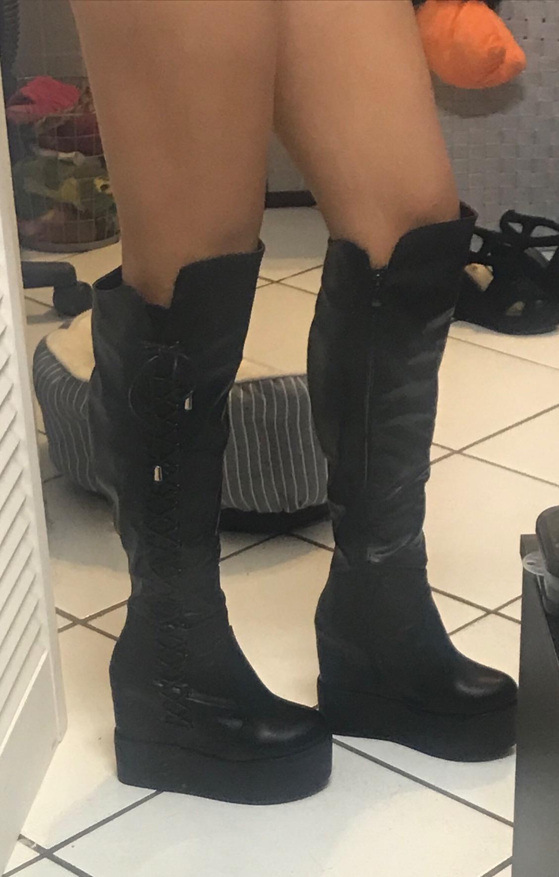 Amazon.com | Generation Y Womens Knee High Boots Corset Lace Up ...