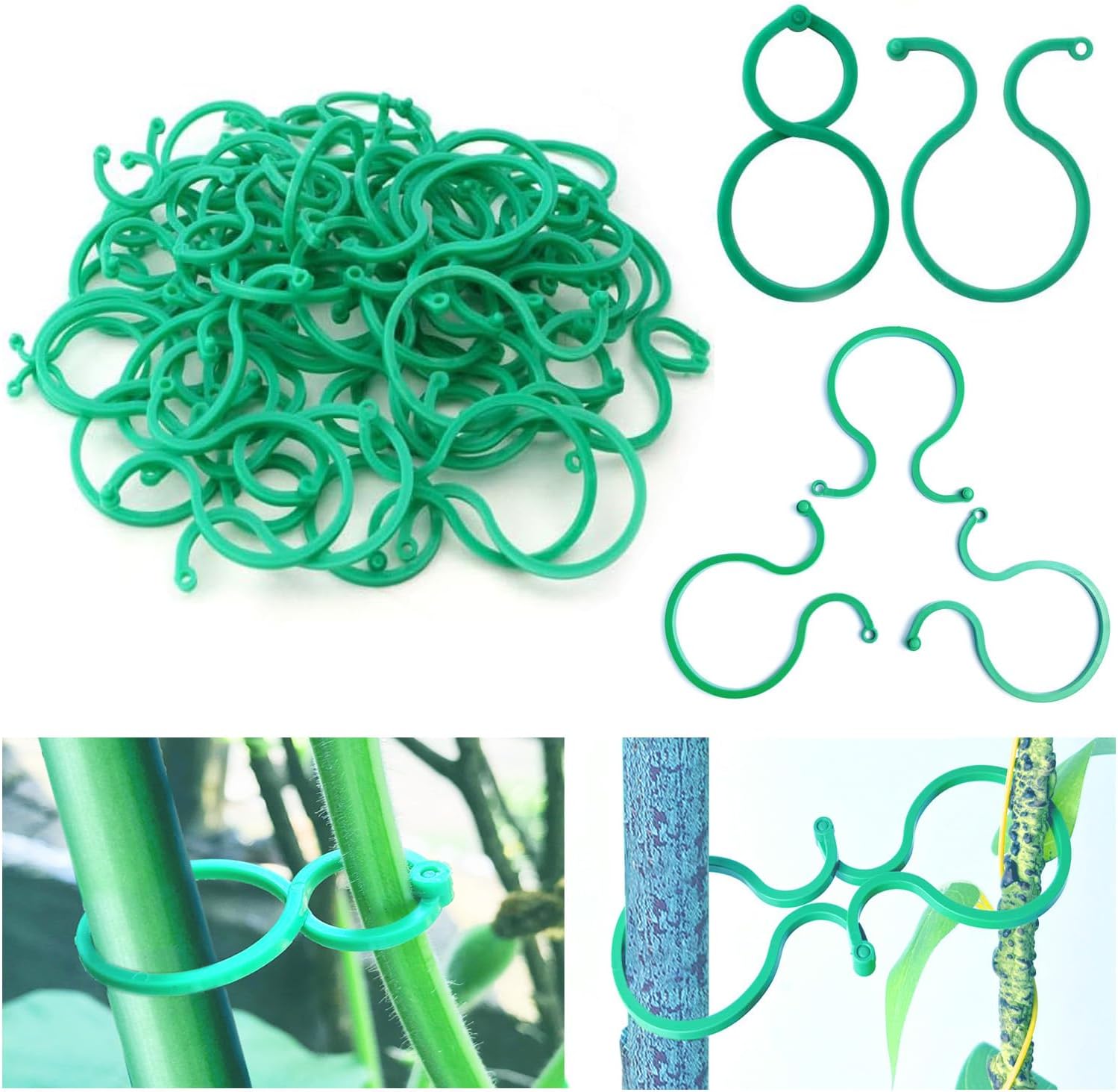 Amazon.com : AHQDPFMY Plastic Plant Clips for Climbing Plants, Tomato ...