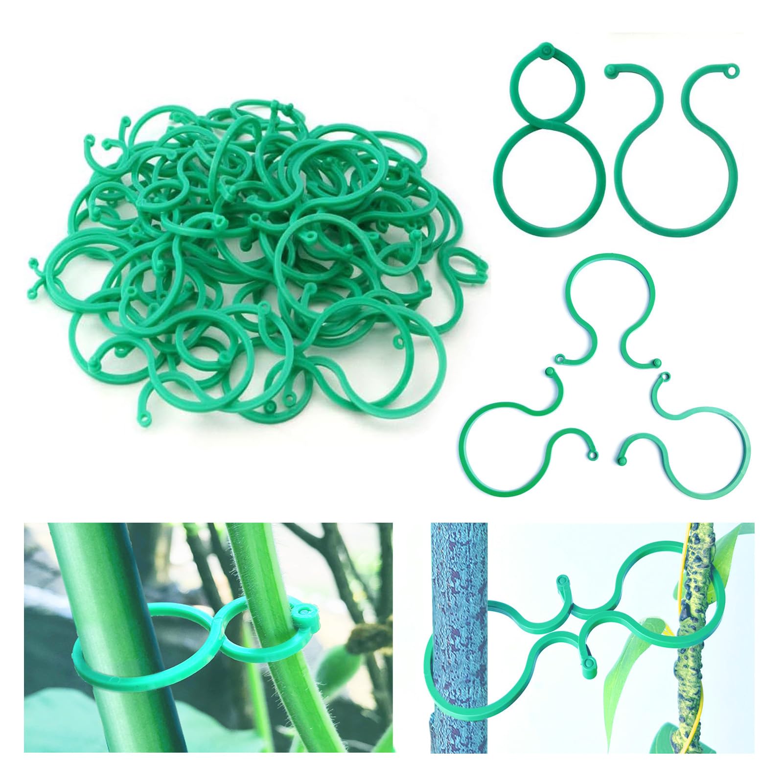 Amazon.com : AHQDPFMY Plastic Plant Clips for Climbing Plants, Tomato ...