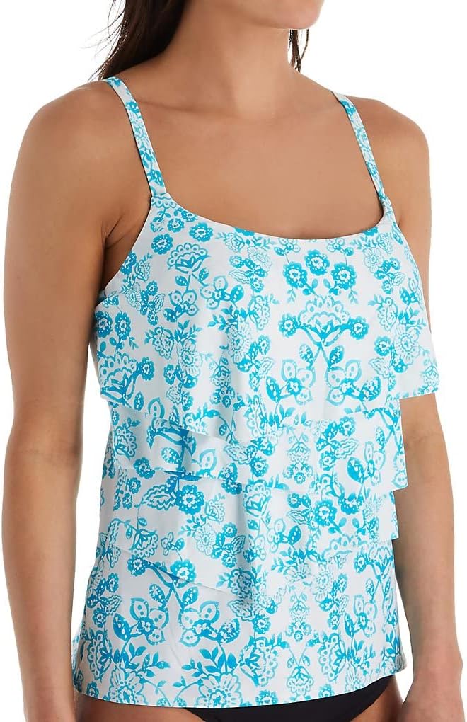 Amazon.com: COCO REEF Women's Tankini Top Swimsuit with Ruffle Detail ...