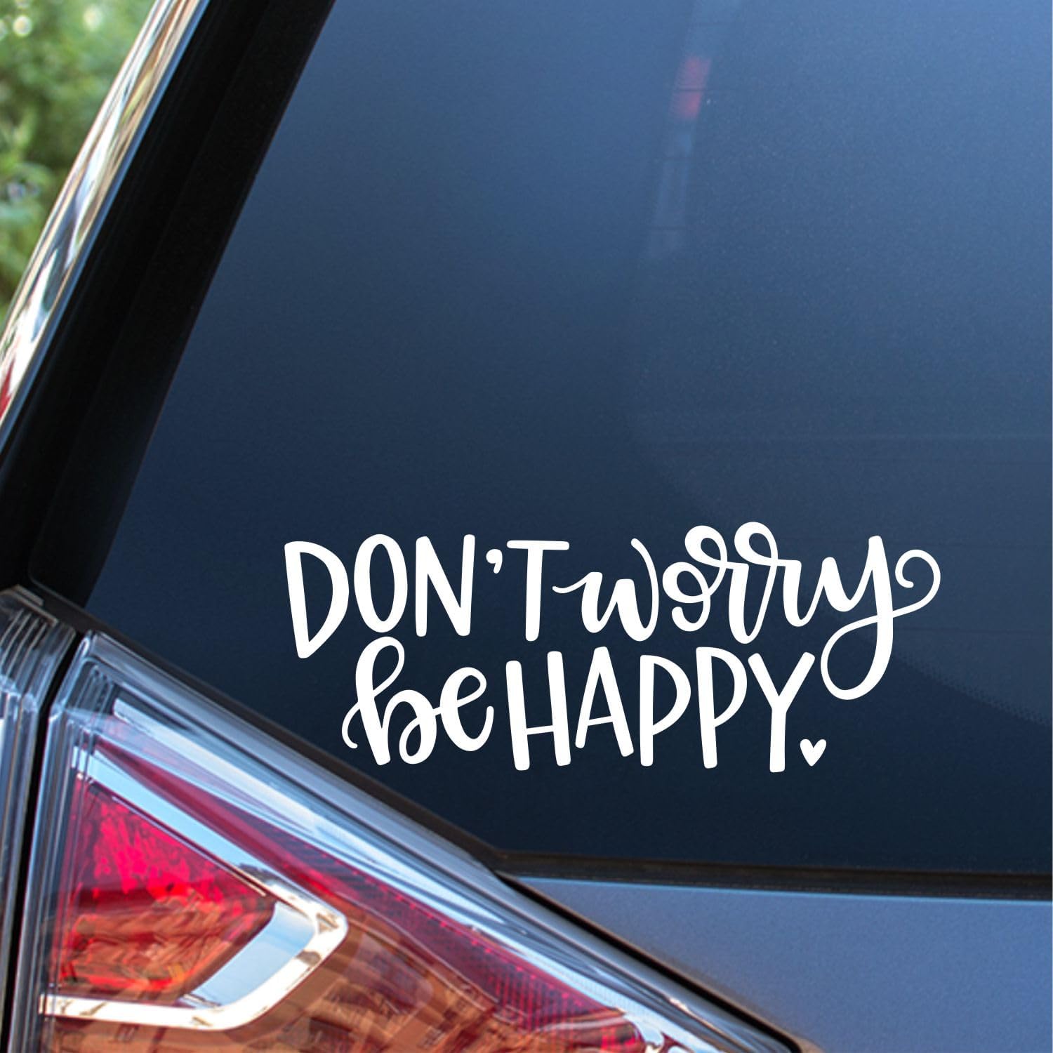 Amazon.com: Sunset Graphics & Decals Don't Worry Be Happy Decal Vinyl ...