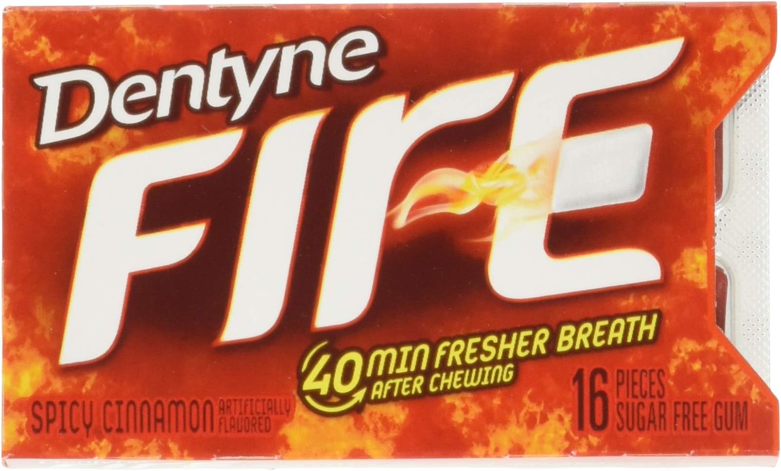 Amazon.com : Dentyne Fire Spicy Cinnamon Sugar-Free Gum, 12 Pack ...