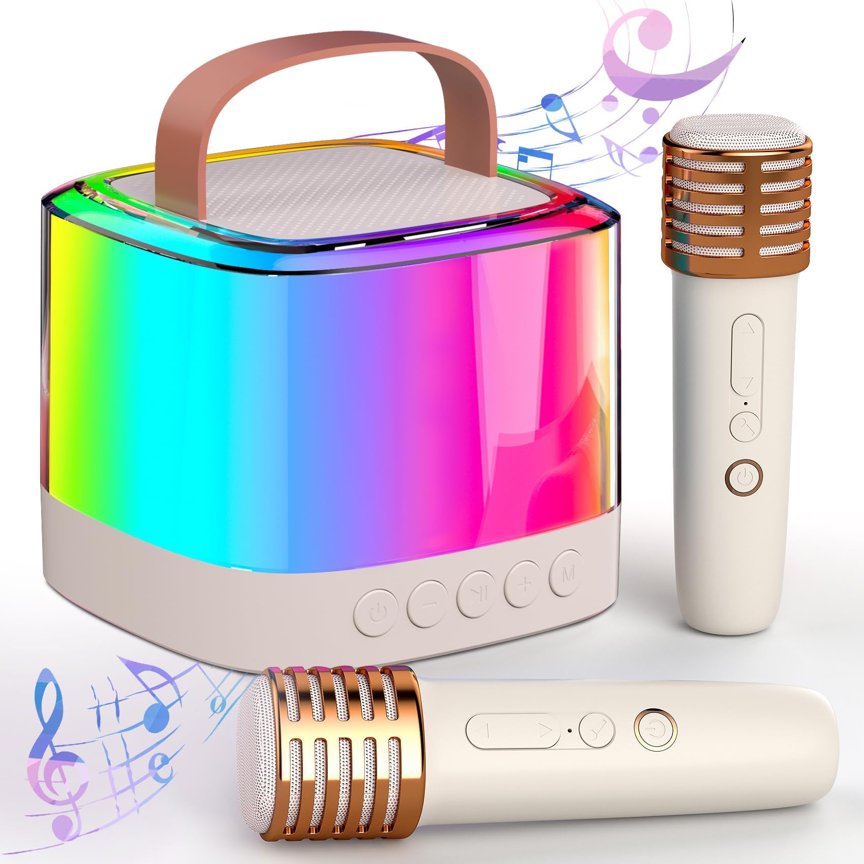 Amazon.com: Mini Karaoke Machine for Kids Adults, Portable Bluetooth ...