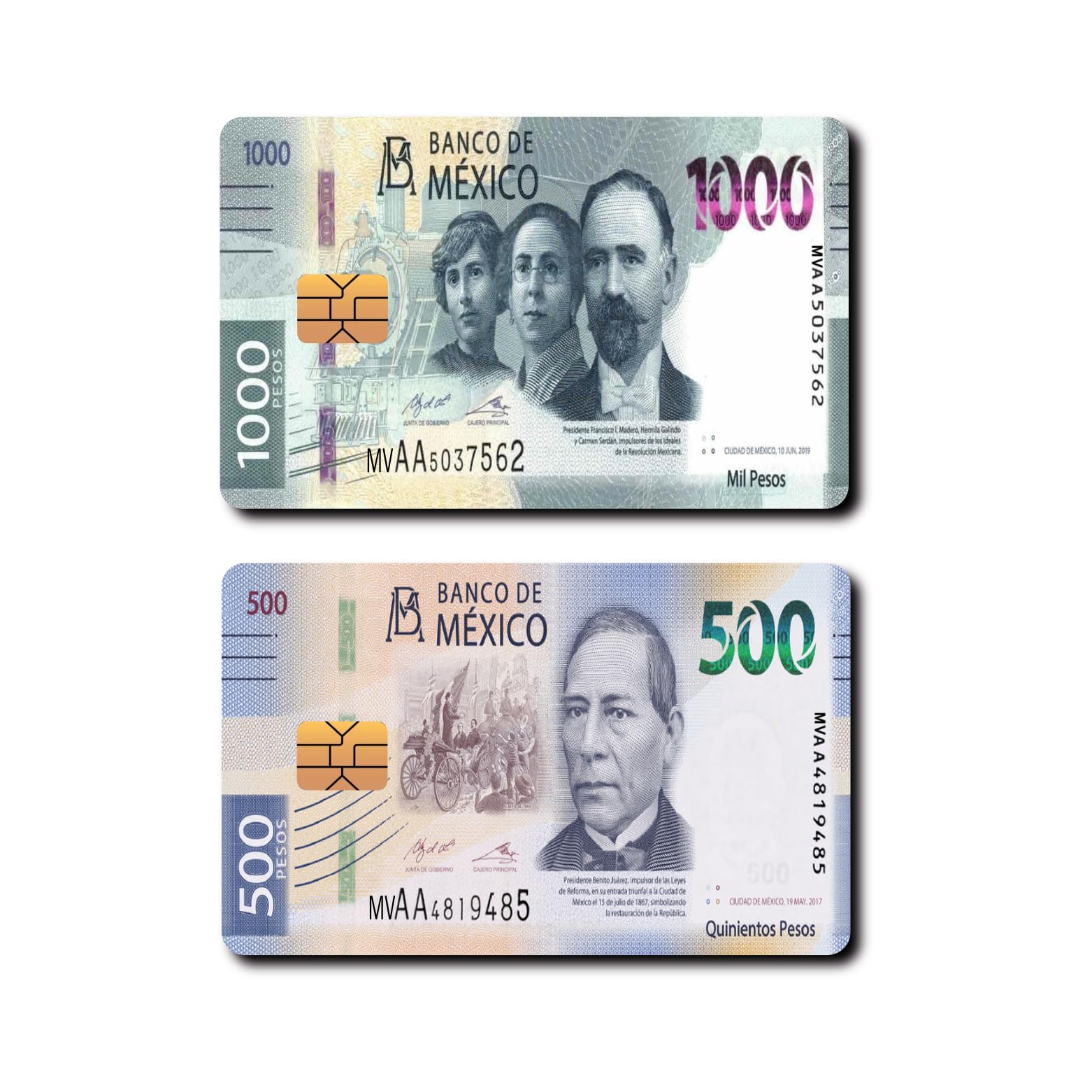 Amazon.com: Generic Billetes de Mexico - Funny Mexican Credit/Debit ...