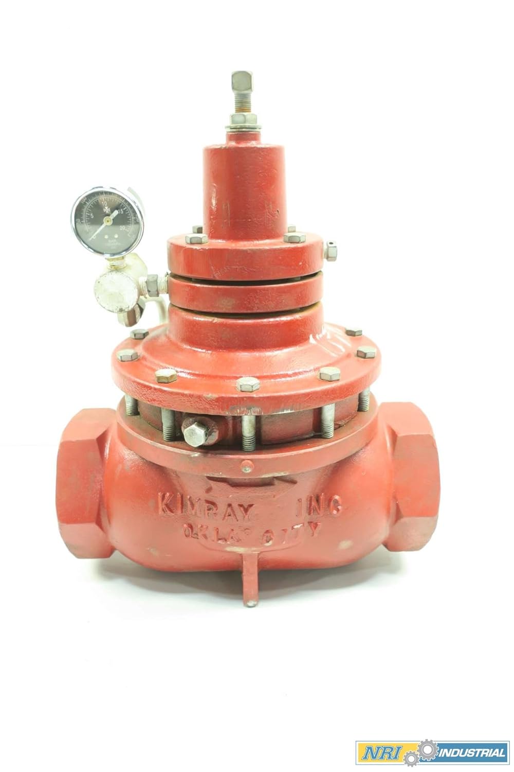 KIMRAY 312 SGT BP 3 in NPT Iron Gas Back Pressure Regulator Valve ...