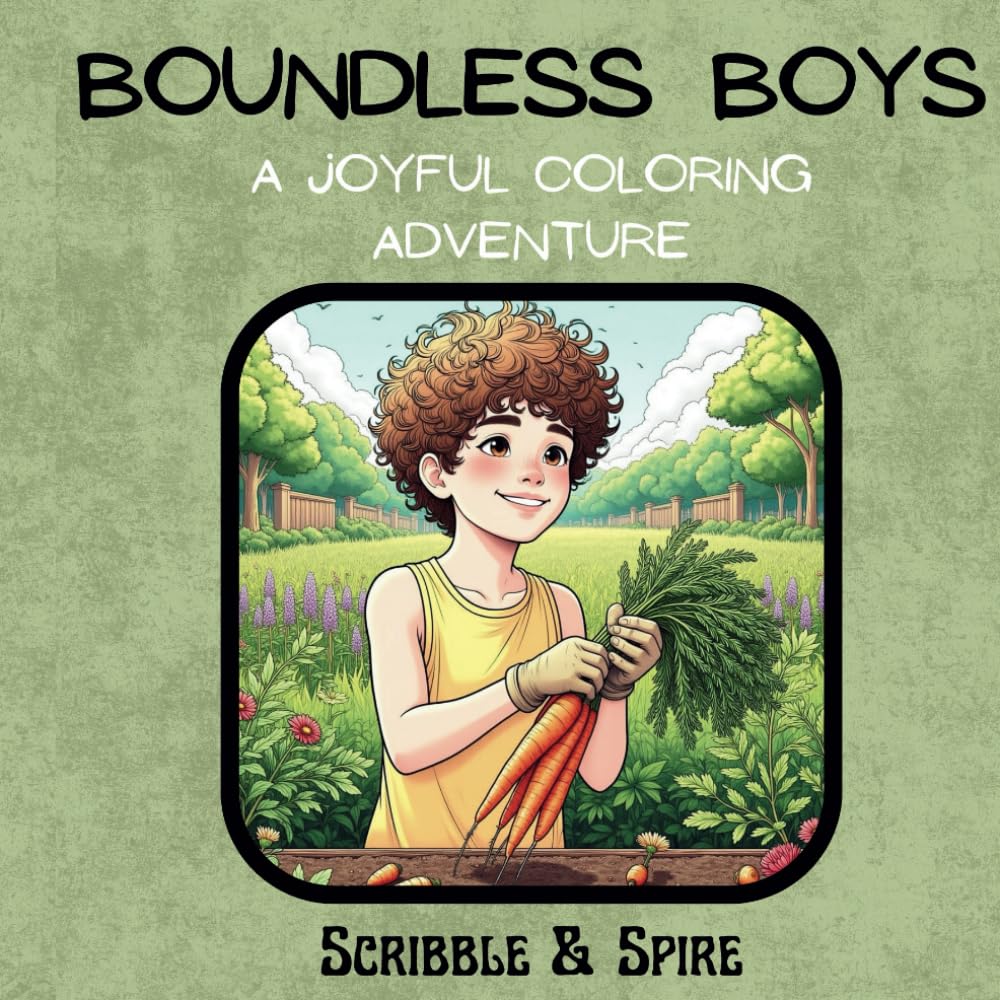 Boundless Boys: A Joyful Coloring Adventure: & Spire, Scribble: 9798300405717: Amazon.com: Books