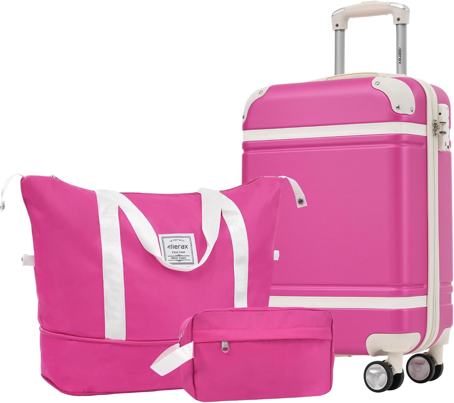 Amazon.com | Merax 20 IN Luggage with Bags, Suitcase with Spinner ...