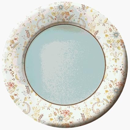 Amazon.com: Bordeaux 8-inch Wide Rim Paper Plates 8 per Pack : Home ...