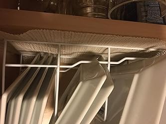 Amazon.com: Honey-Can-Do KCH-02165 Cushion Coated Steel Wire Plate Rack ...