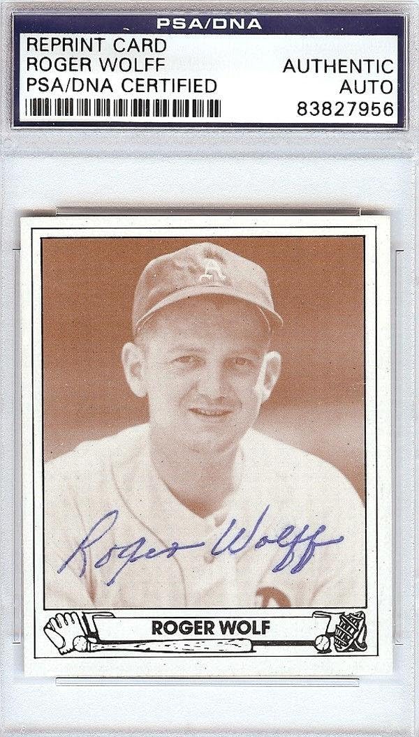 Roger Wolff Autographed 1943 Play Ball Reprint Card 22 A's 83827956 ...