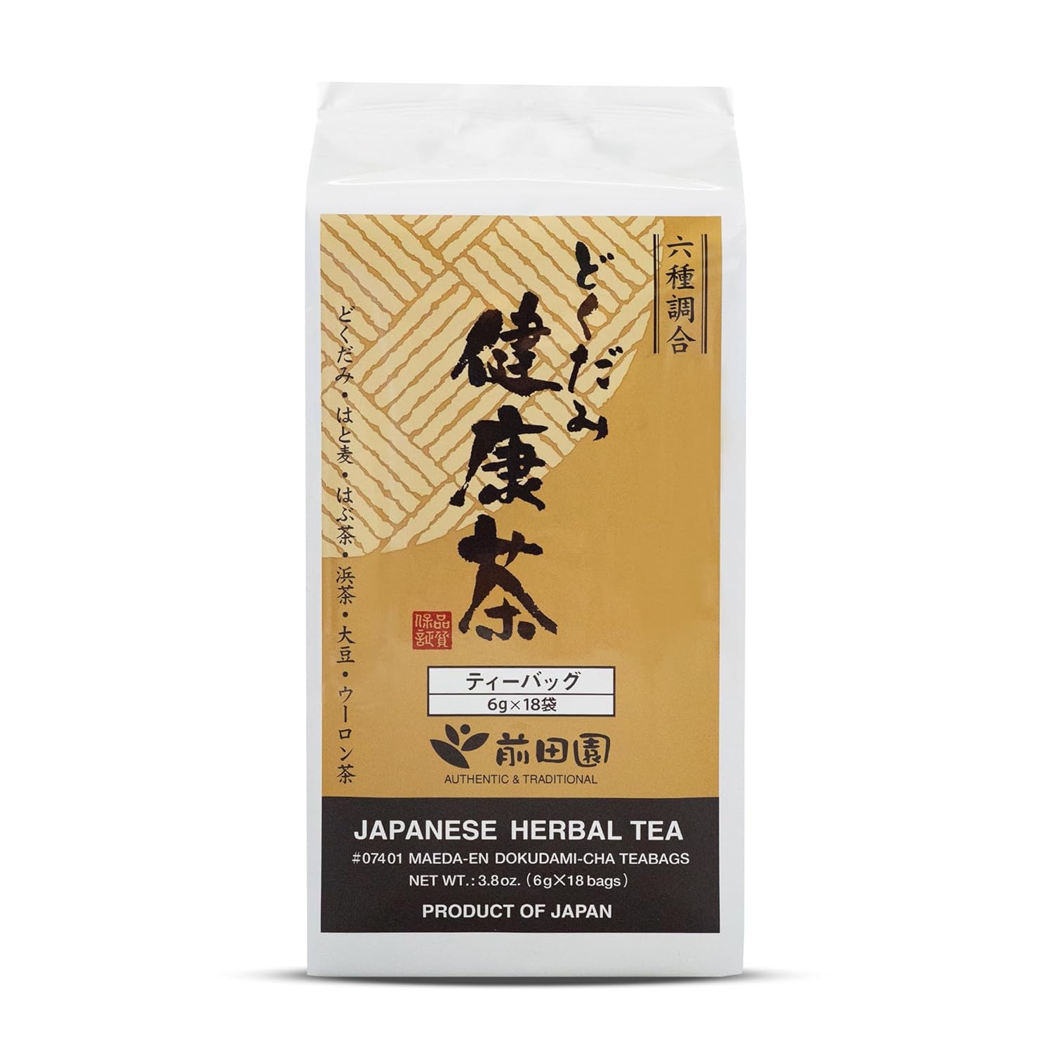 Amazon.com : MAEDA-EN Dokudami-cha 18 Tea Bags Traditional Herbal Tea ...