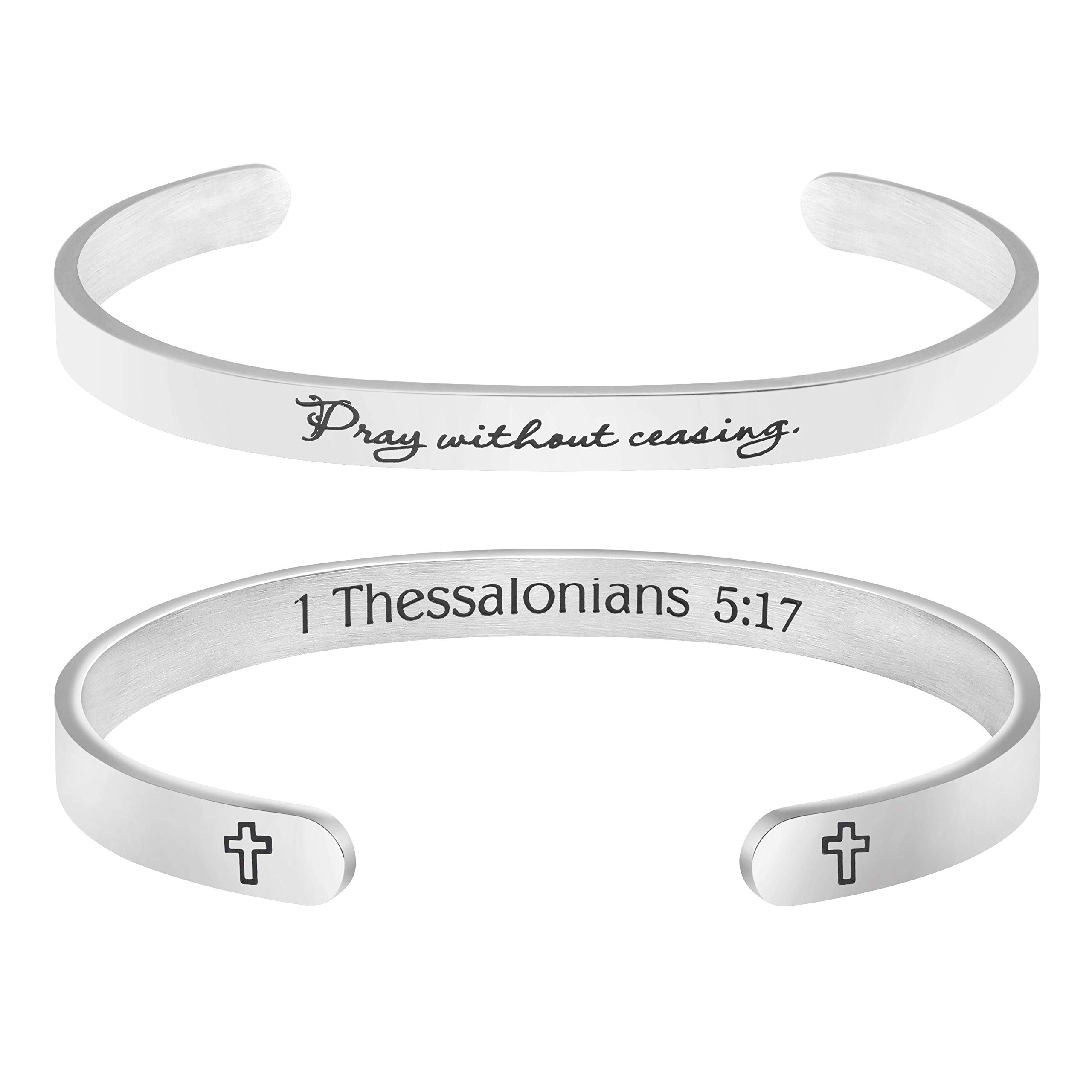 Snapklik.com : First Communion Gift Christian Bracelet Inspirational ...