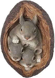 Amazon.com: SouiWuzi Tree Faces Decor Outdoor,Squirrel Tree Wall Mount ...