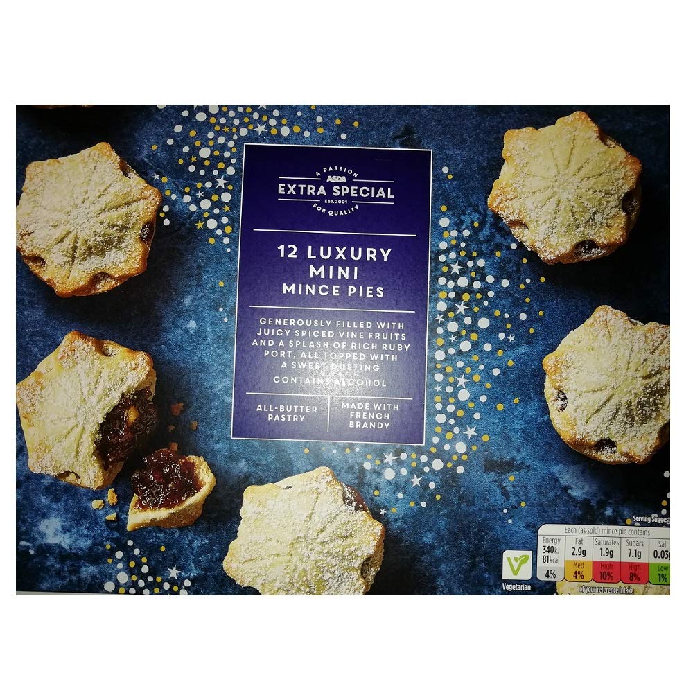 Amazon.com: ASDA 12 Luxury Mini Mince Pies : Grocery & Gourmet Food