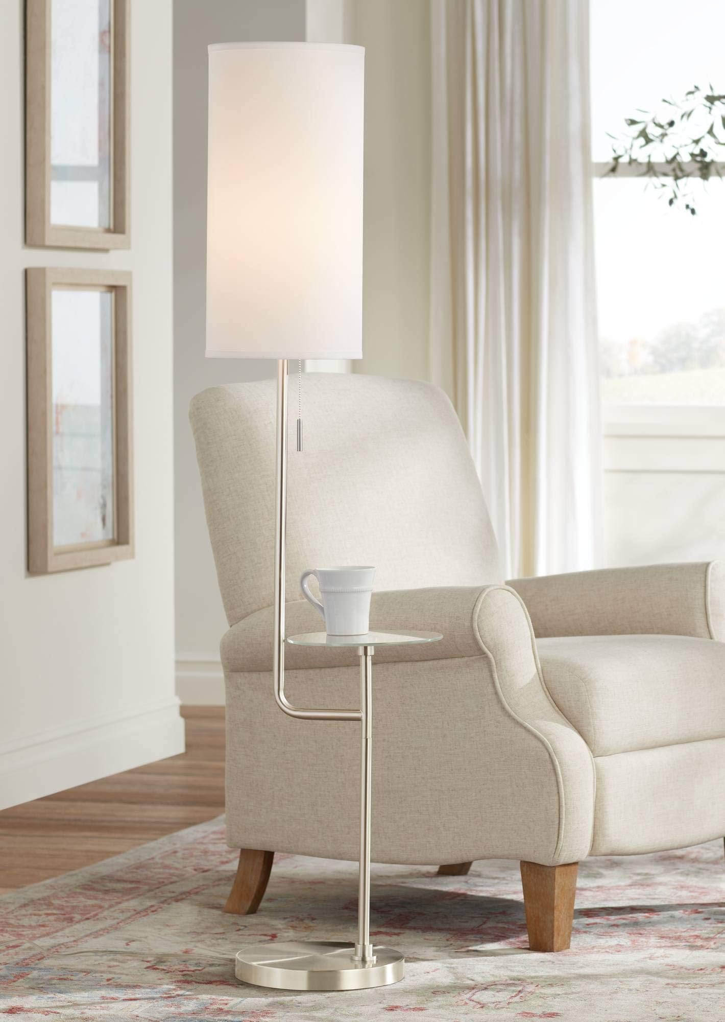 Amazon.com: Adesso 4008-22 Leonard Shelf Floor Lamp, 66 in., 100W ...