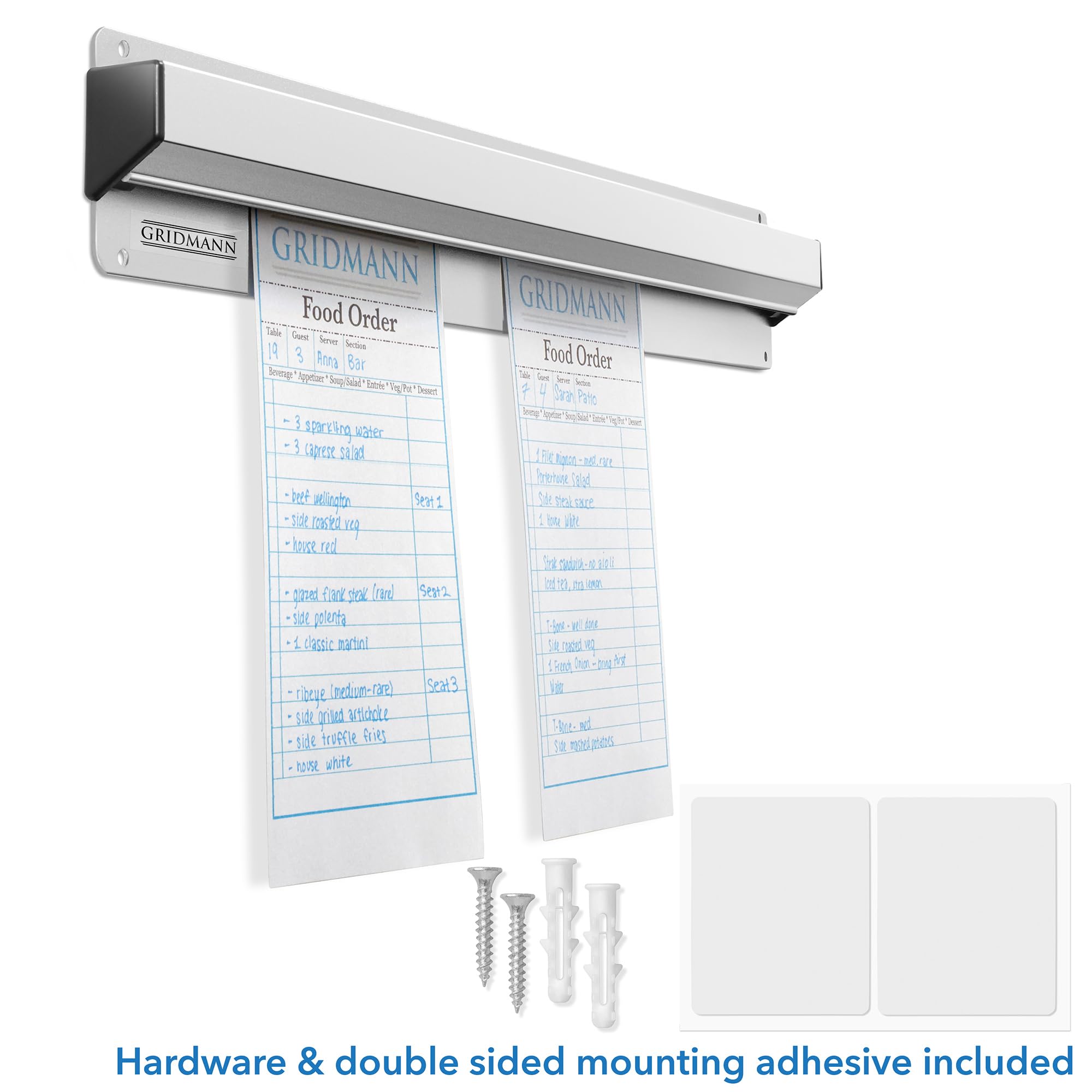 Snapklik.com : 16-inch Slide Check Rack, Aluminum Restaurant Ticket ...