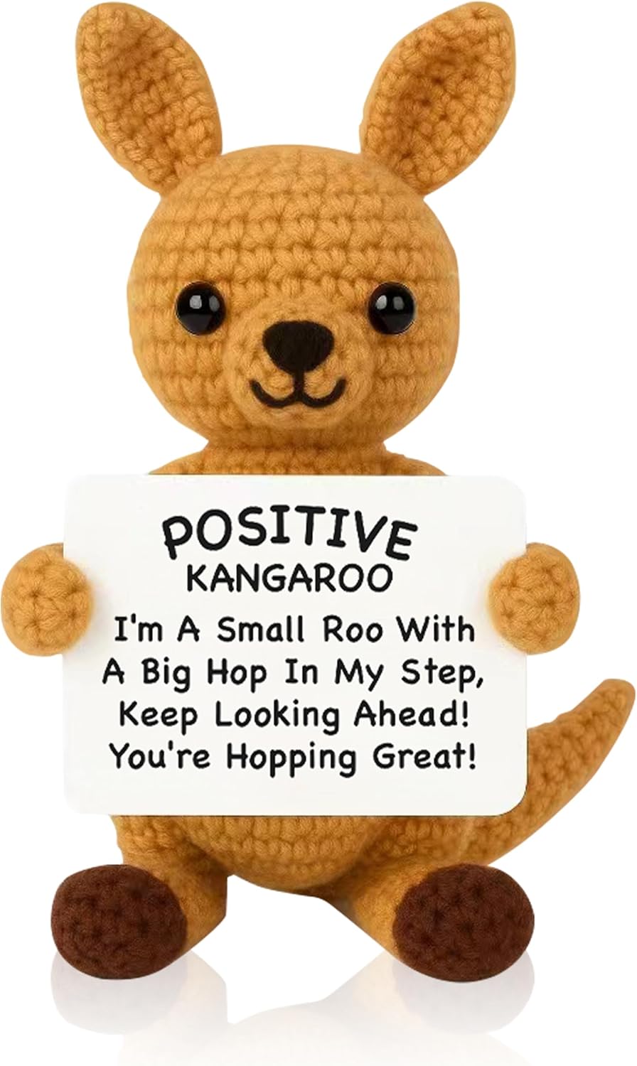 Amazon.com: DGPLUS Optimistic Kangaroo Crochet Animal Figurine ...