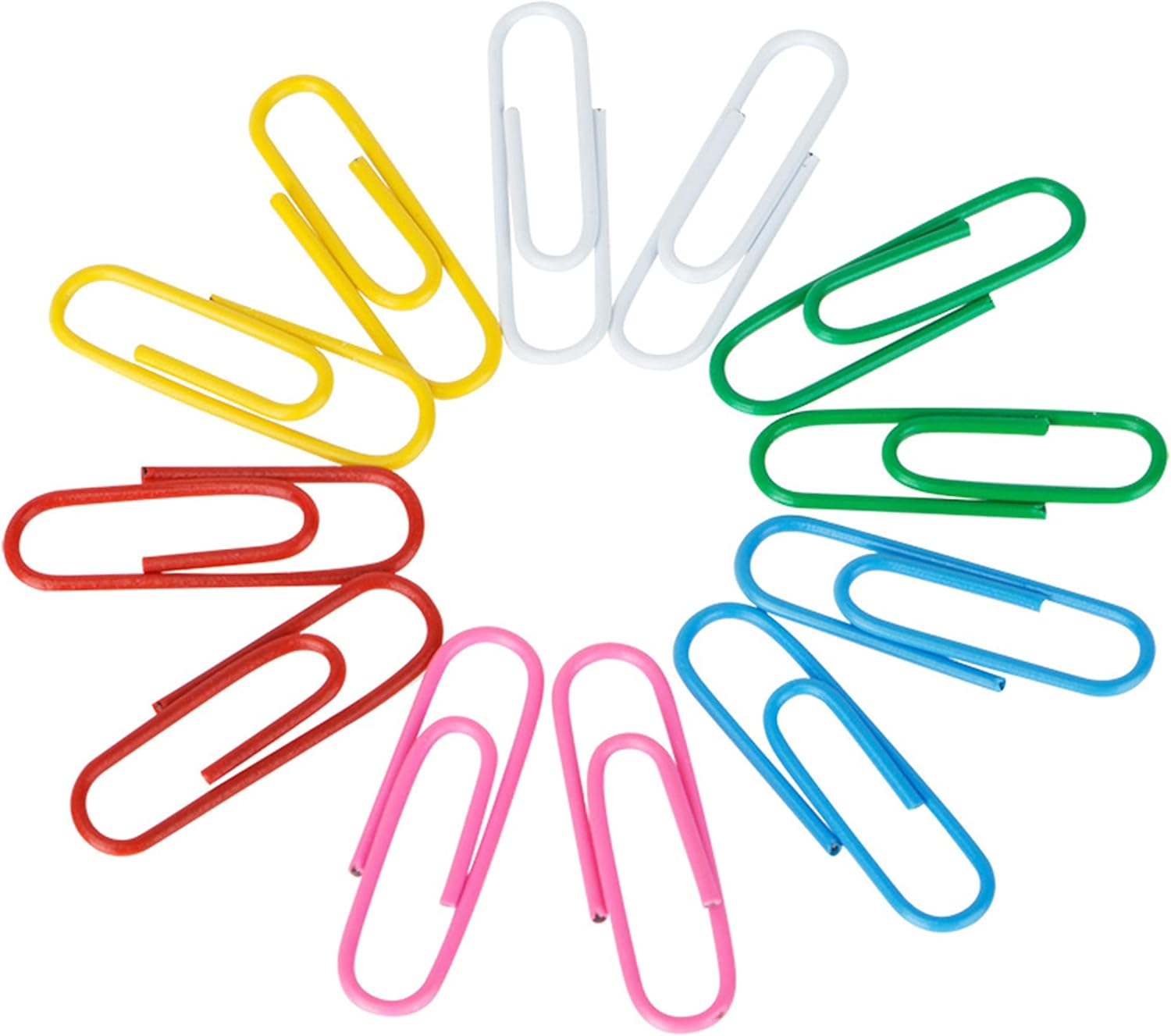 CINY Paper Clips, 500pcs 33mm Paper Clips Multicolor, Durable and ...