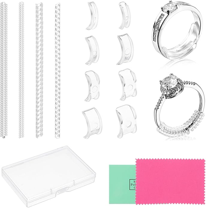 Amazon.com: JIEYAO Invisible Ring Size Adjuster for Loose Rings Ring ...