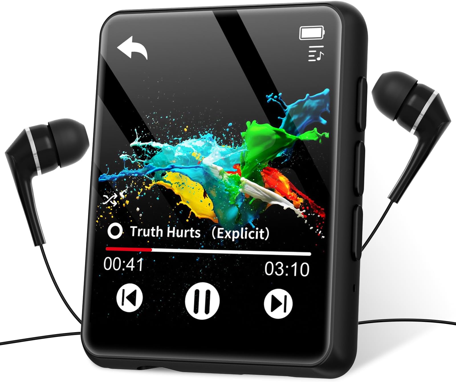 Reproductor MP3 de 32 GB con Bluetooth 5.0, pantalla táctil completa ...