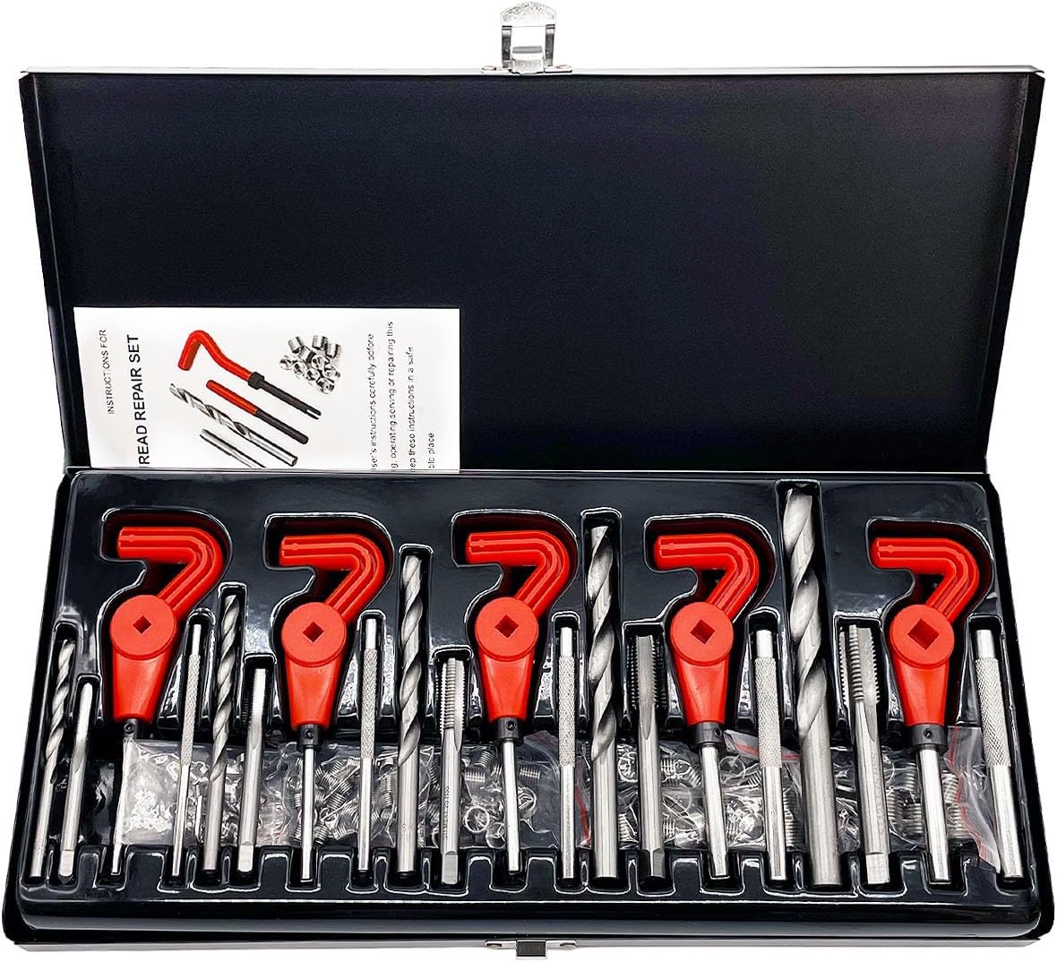 Amazon.com: ORIGINTECH 131PCS Metric Thread Repair Tool Kit, HSS Drill ...