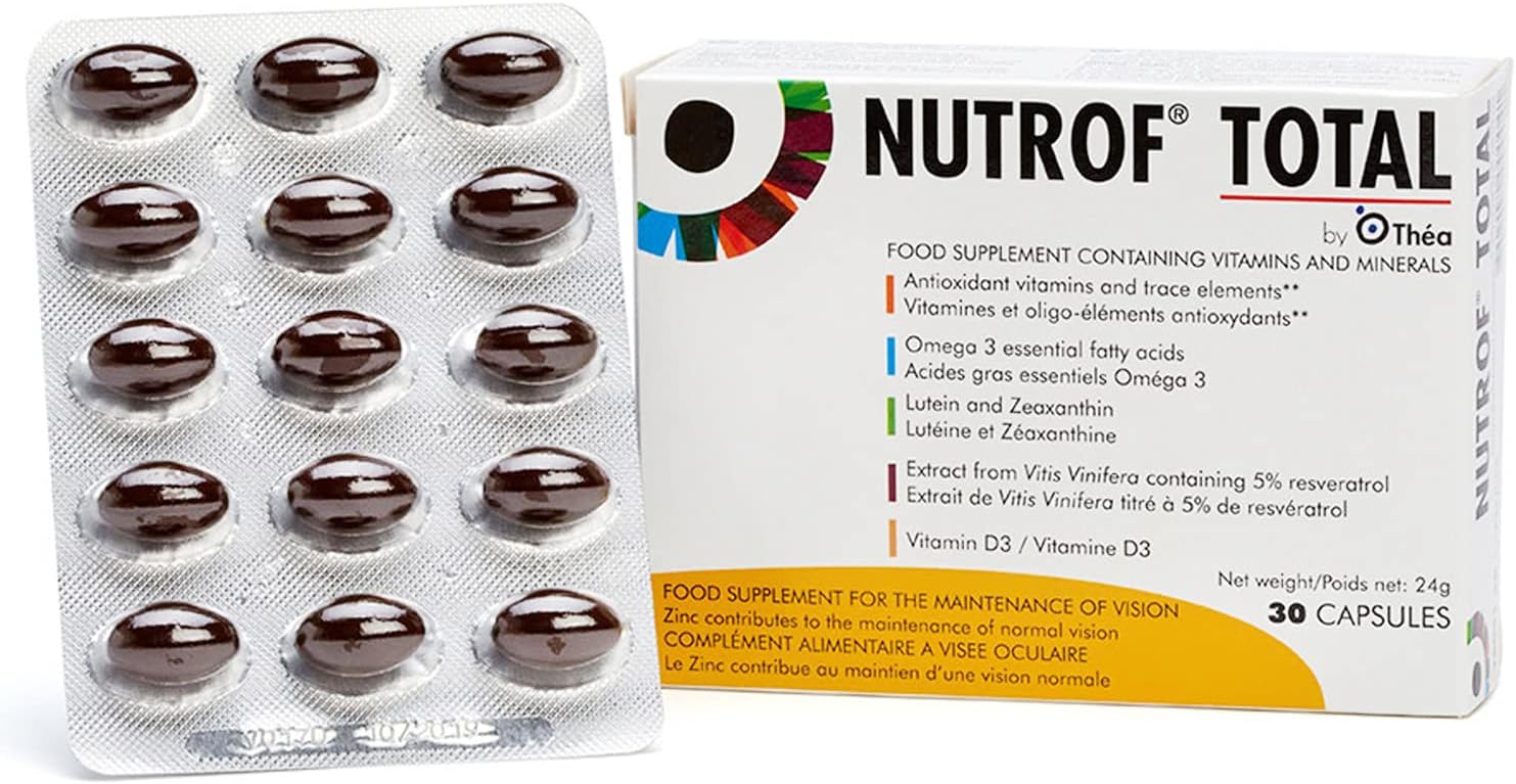 Nutrof Total Capsules – Eye Health Supplement with Lutein, Zeaxanthin ...