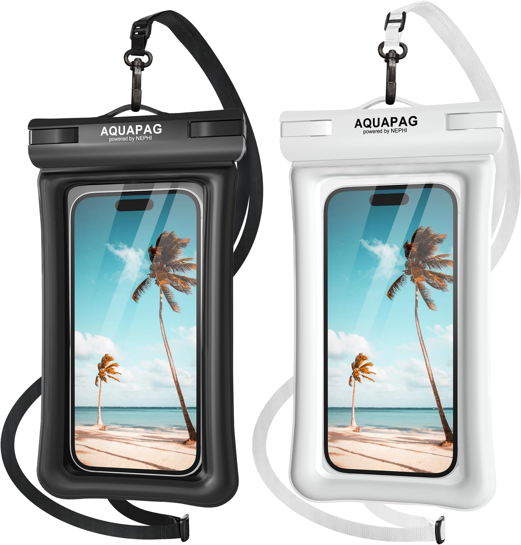 Amazon.com: NEPHI IP68 Waterproof Phone Pouch 2 Pack-Up to 8.0 ...