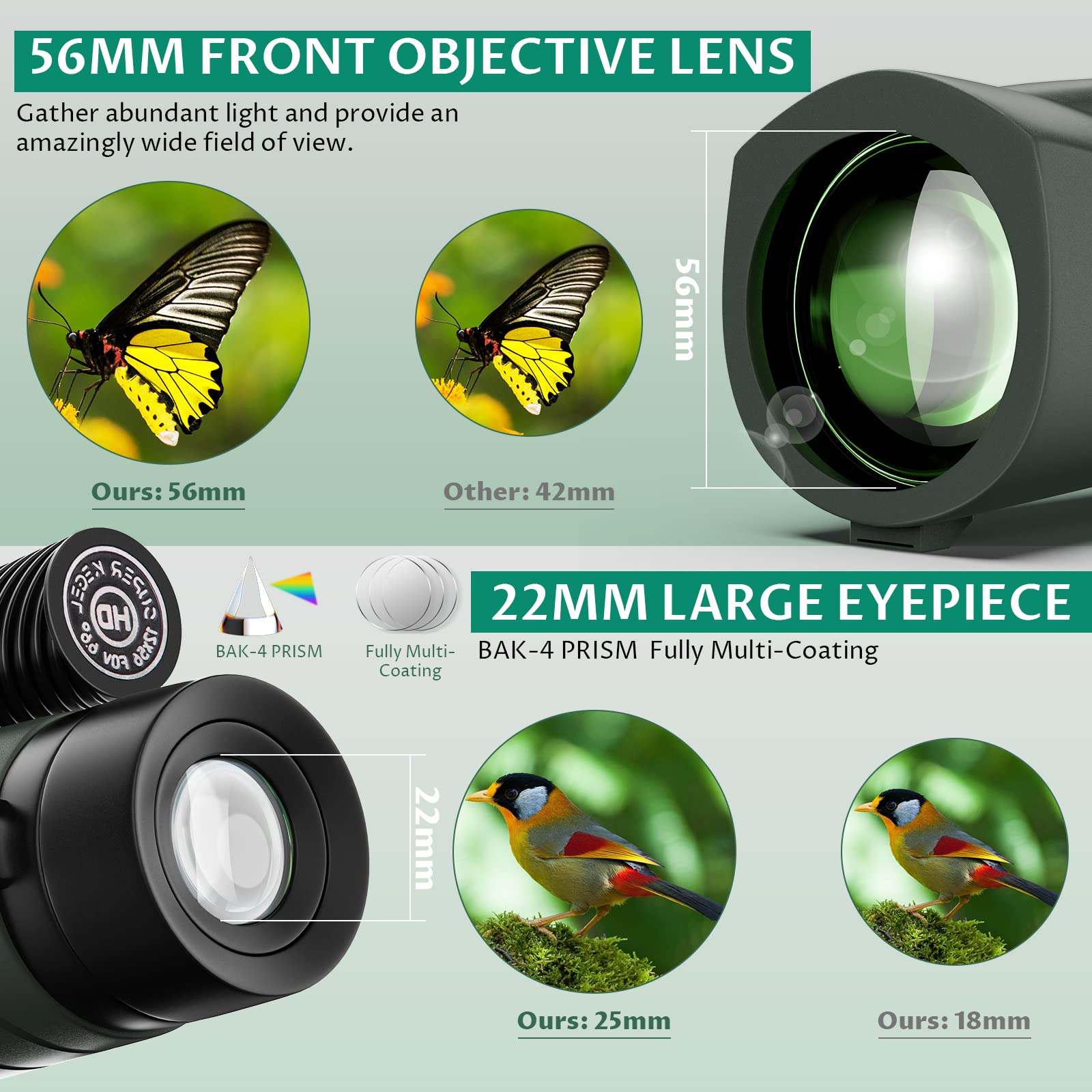 Snapklik.com : 80x100 HD Monoculars For Adults High Powered, Monocular ...