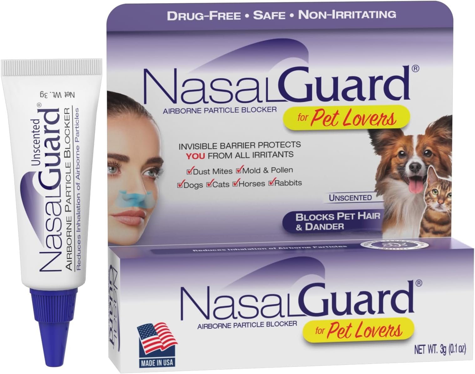 Pet Dander And Pollen Blocker Drug Free Nasal Gel Helps | Desertcart UAE