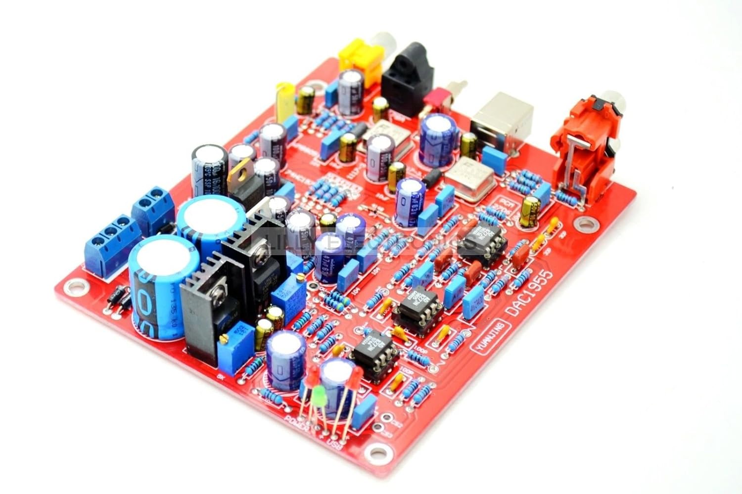 Amazon.co.jp: LILLYエレクトロニクス YJ-1 WM8805+ AD1955+ PCM2706同軸、光ファイバ・USB ...