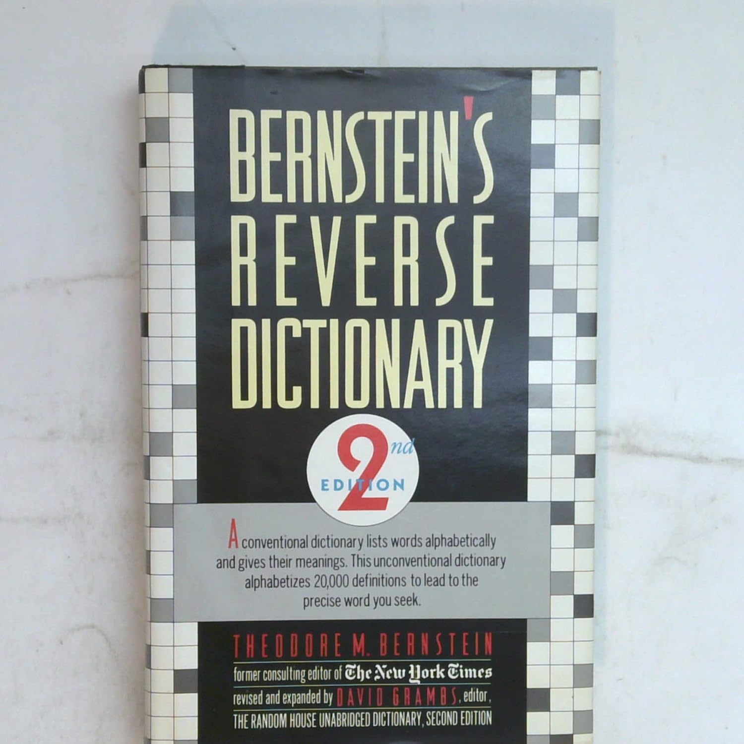 Berstein's Reverse Dictionary 2nd Edition: Theodore M. With Jane Wagner ...