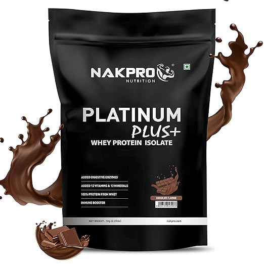 NAKPRO Platinum Plus+ Whey Protein Isolate with Digestive Enzymes | 28g ...