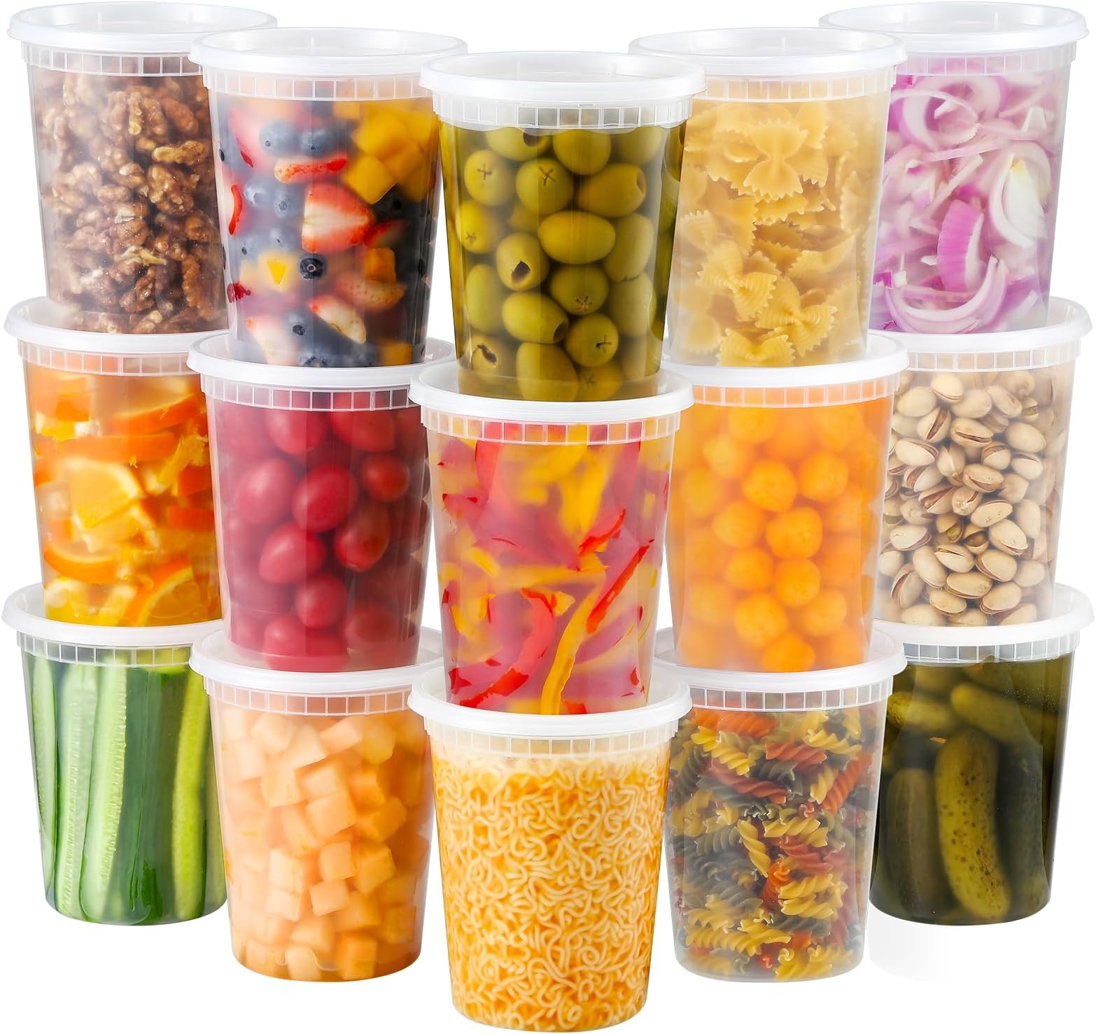 Amazon.com - 10 Pack Food Storage Containers for Food Preparation ...