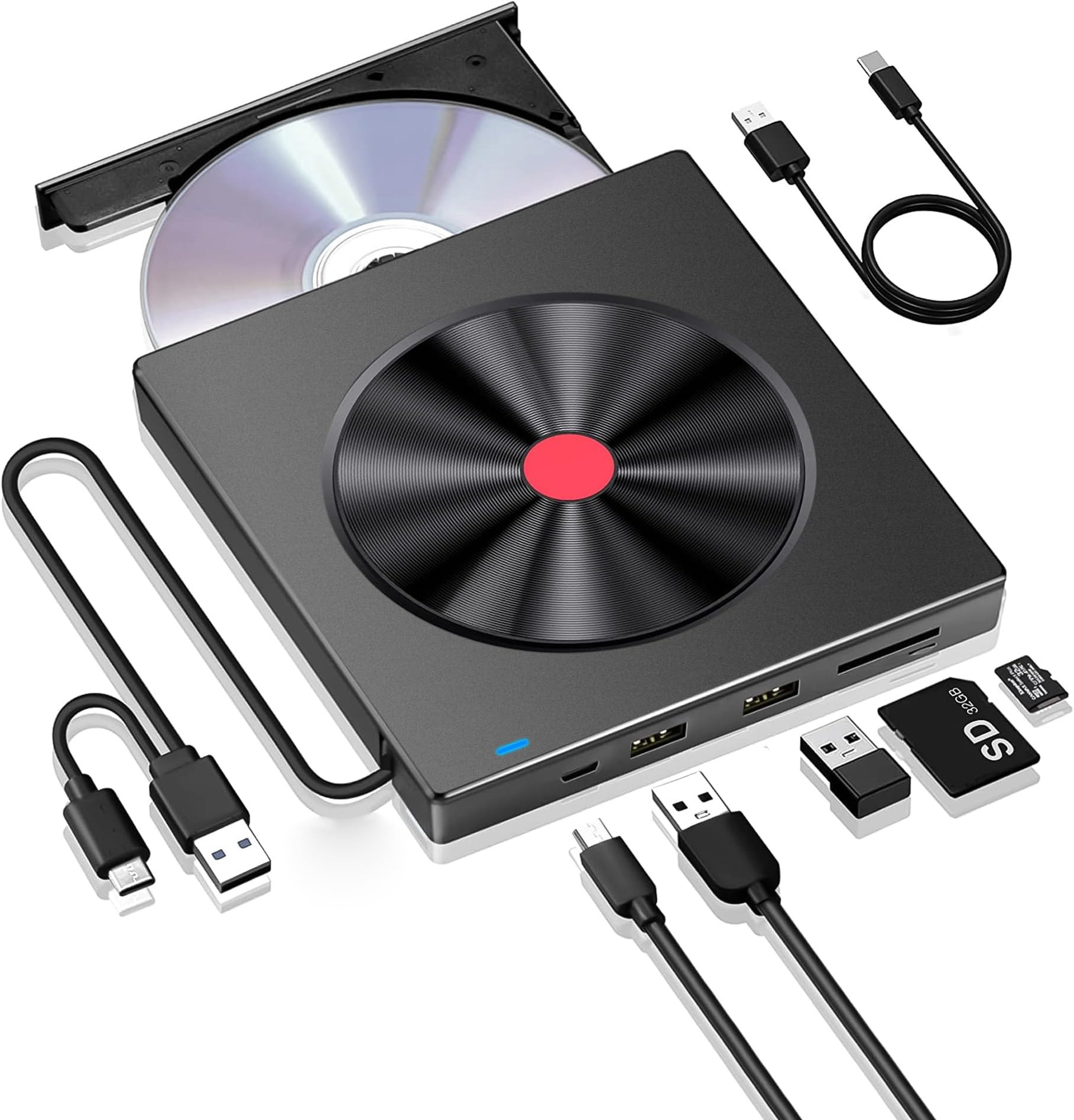 Antika Externes DVD Laufwerk USB 3.0 Portable CD Brenner Externe ...