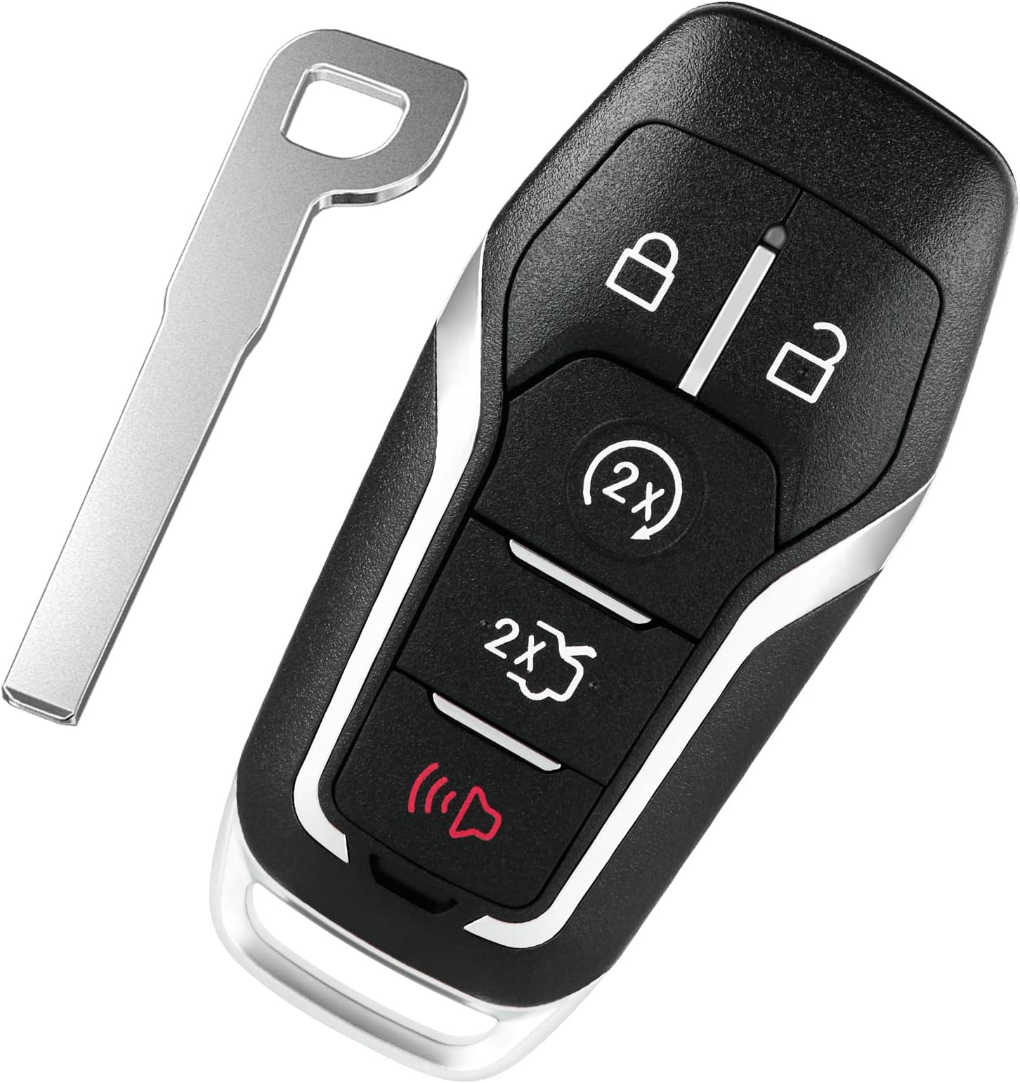 Amazon.com: Keyless Entry Remote Smart Key Fob Shell Case Button Pad ...