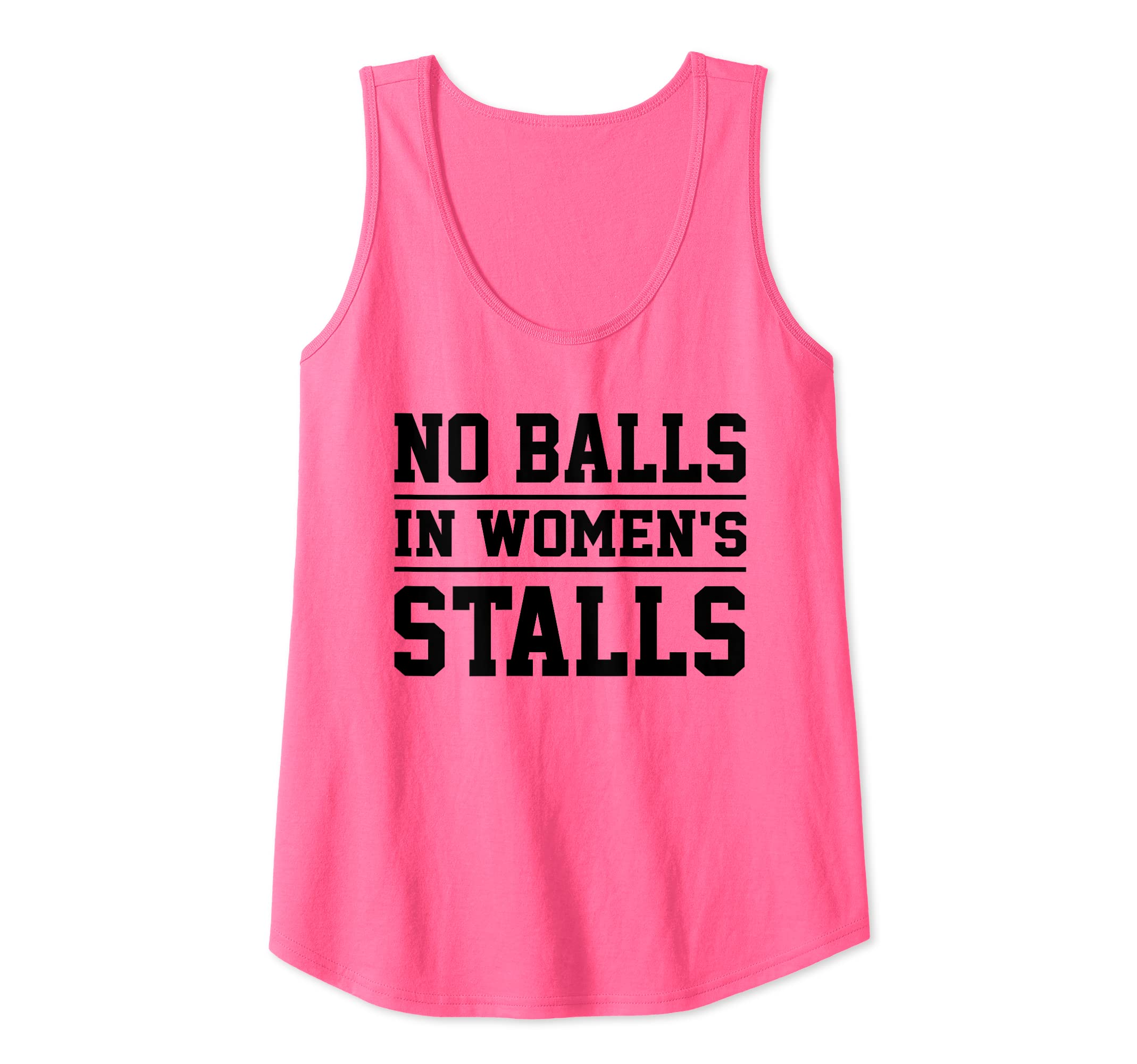 Amazon.com: No Balls In Women's Stalls Funny No Balls In Women's Stalls ...
