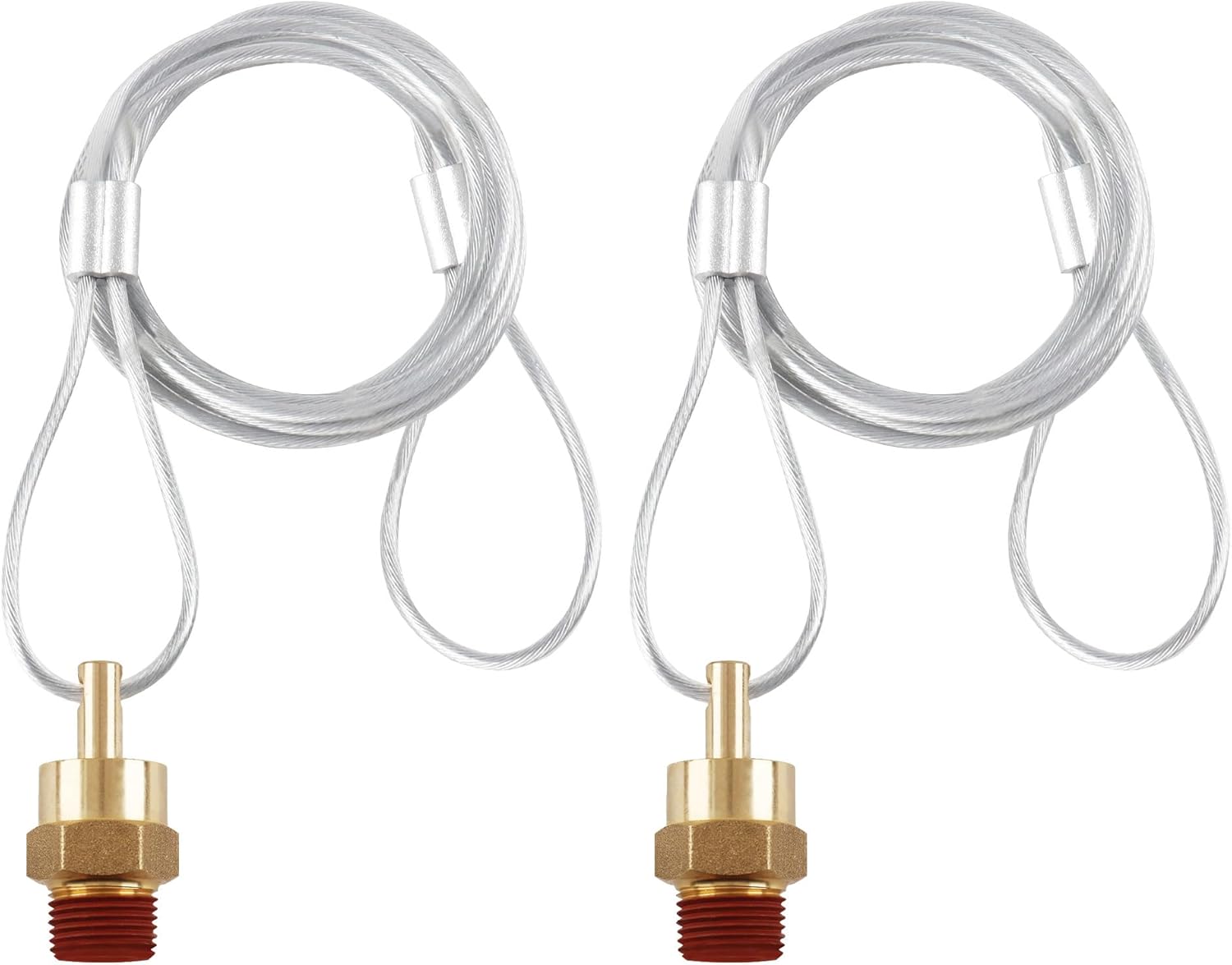 Amazon.com: HASAOMOI 2 Pack of 3/8" NPT Air Tank Drain Valve with 60 ...