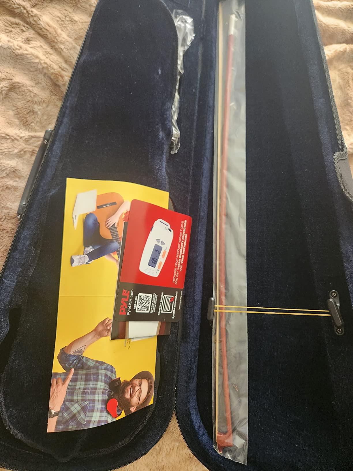 $33/mo - Finance Pyle Full Size Electric Violin Kit - 4/4 Solid Wood ...