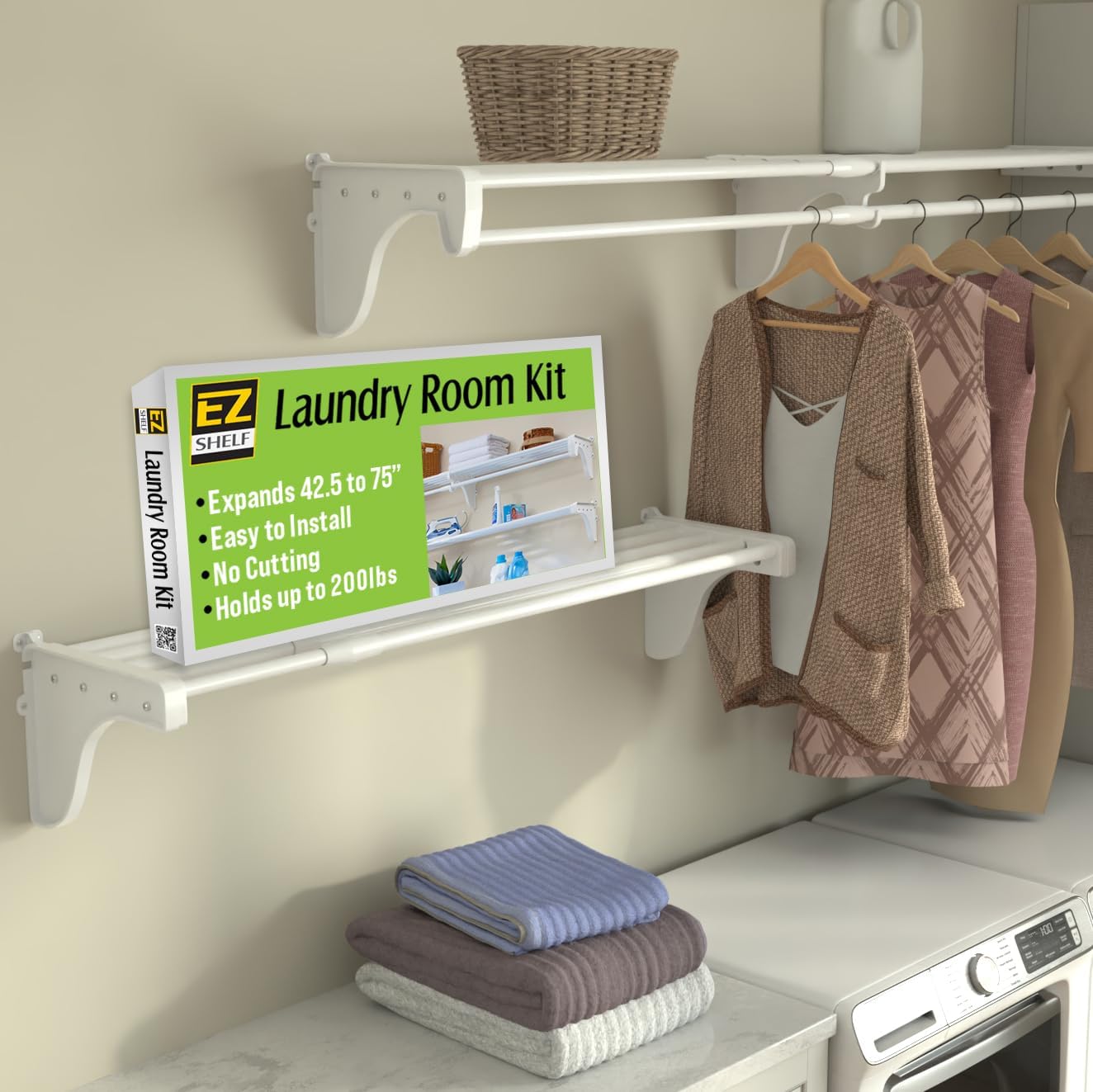 Amazon.com: aimstore Laundry Room Shelf : Home & Kitchen