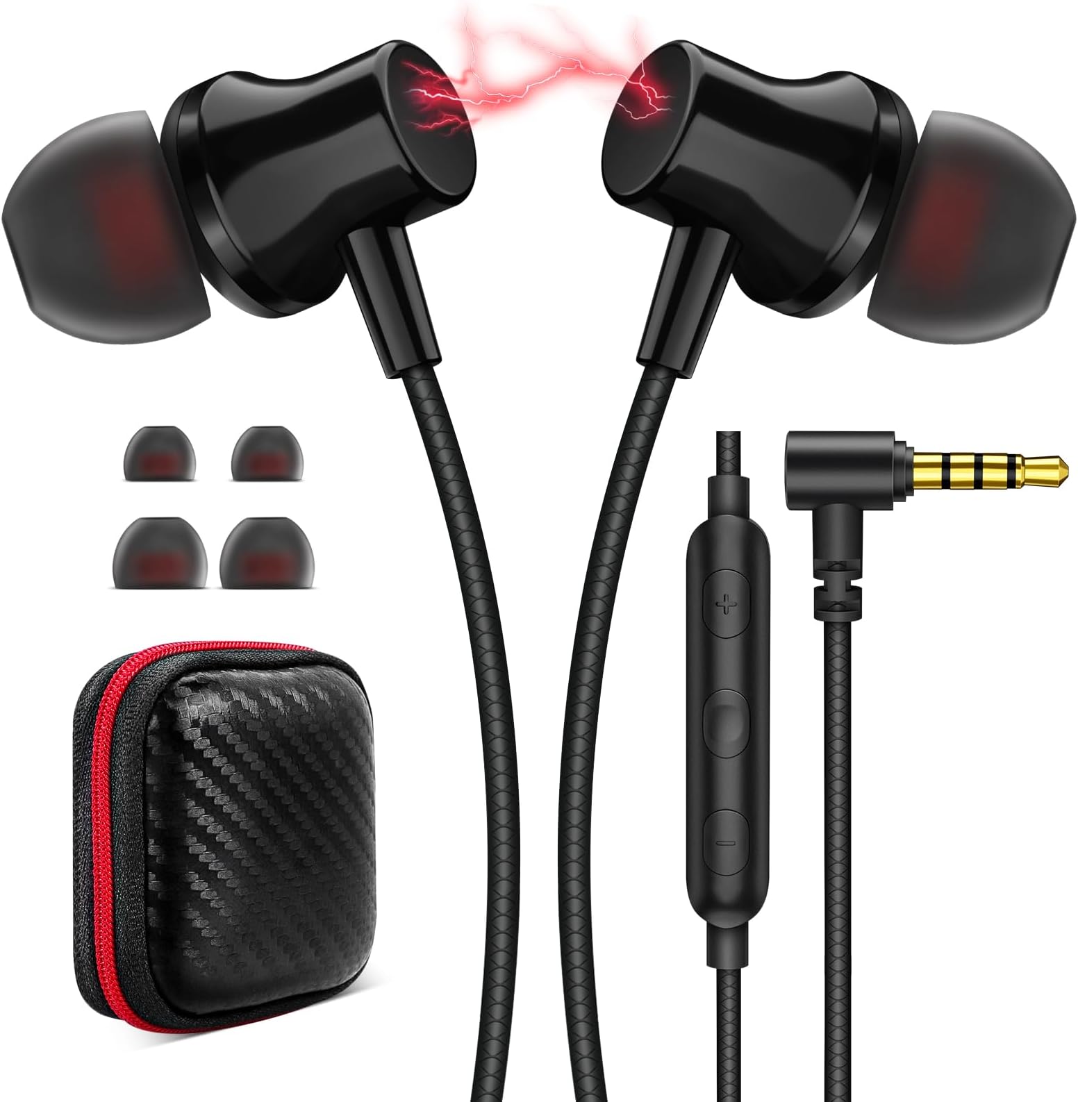 Amazon.com: Wired Headphones Earphones for Laptop PC Chromebook Noise ...