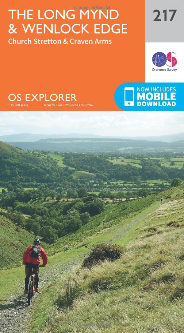 OS Explorer Map (217) Long Mynd and Wenlock Edge : Ordnance Survey ...